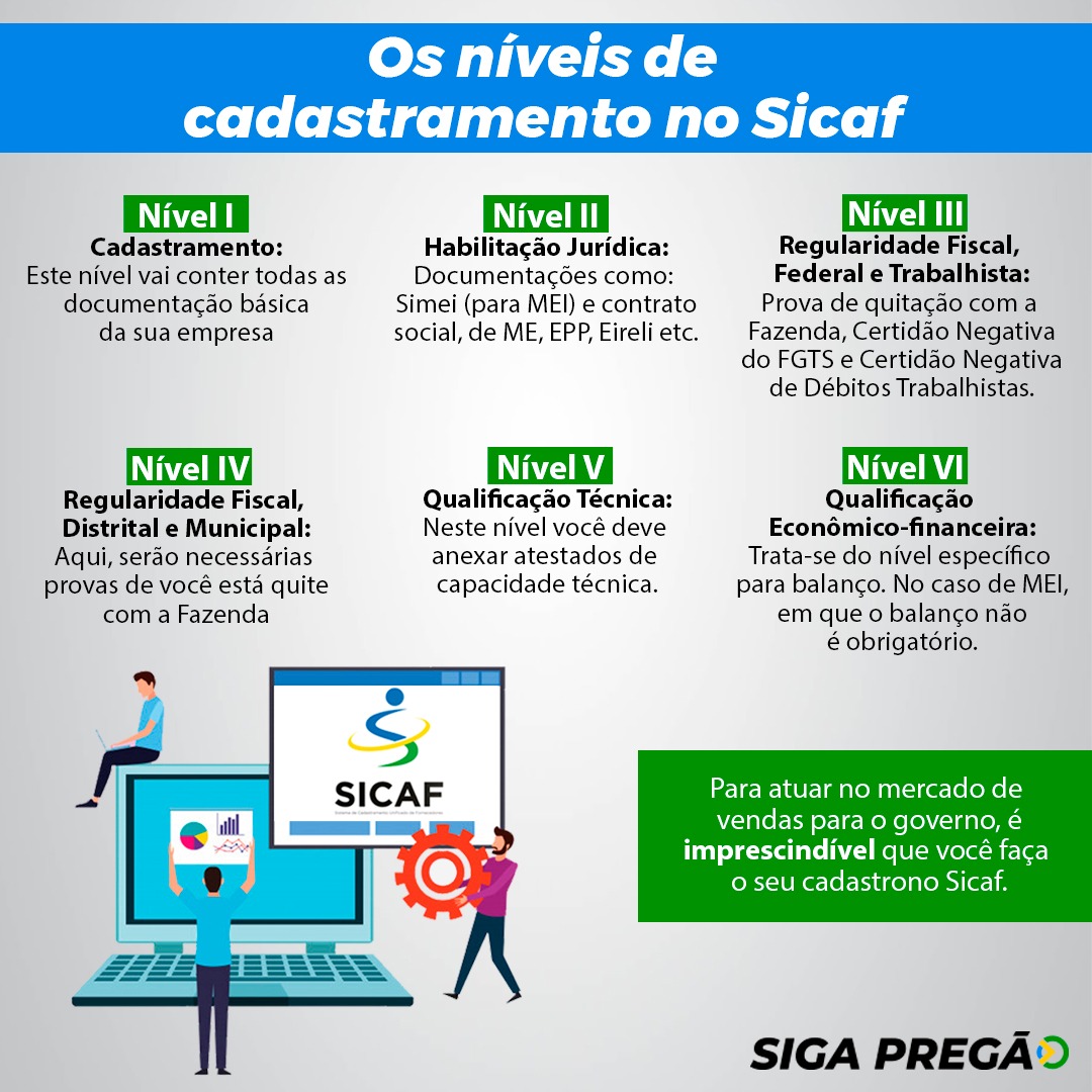 Níveis de cadastramento no Sicaf: entenda cada um - SIGA Pregão ...